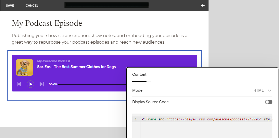 How To Embed Your Podcast Into A Website | RSS.com